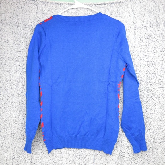 Foco | Sweaters | Foco Kansas Jayhawks Ku Royal Blue Red V Neck Ugly ...